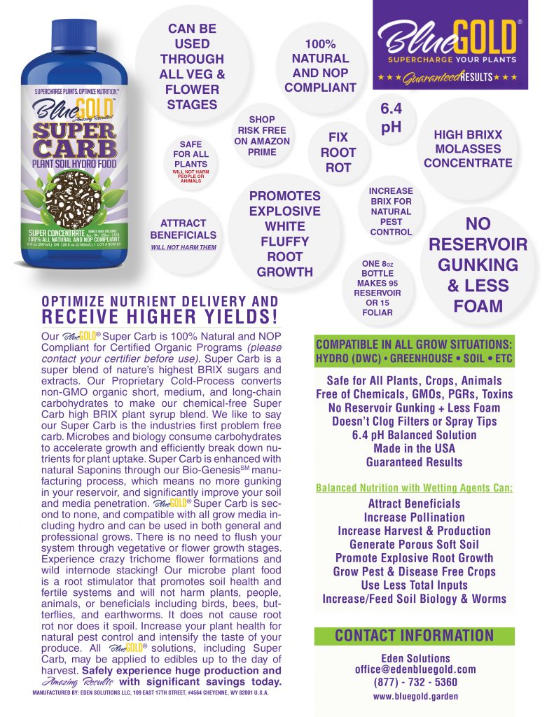 BlueGold® Super Carb (Food for Biology & Microbes) - Eden BlueGold®