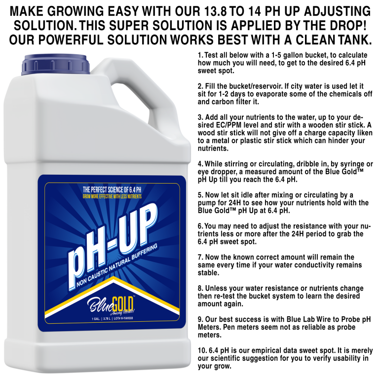 BlueGold® pH Up (13.8 – 14 pH) - Eden BlueGold®