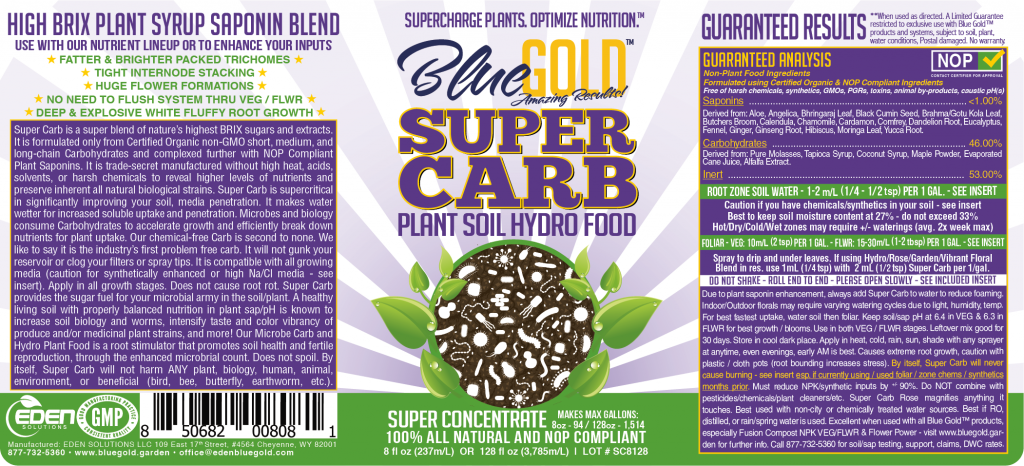 BlueGold® Super Carb (Food for Biology & Microbes) - Eden BlueGold®