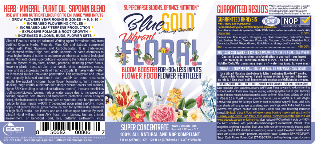 BlueGold® Vibrant Floral (Bloom Booster Flower Food) - Eden BlueGold®