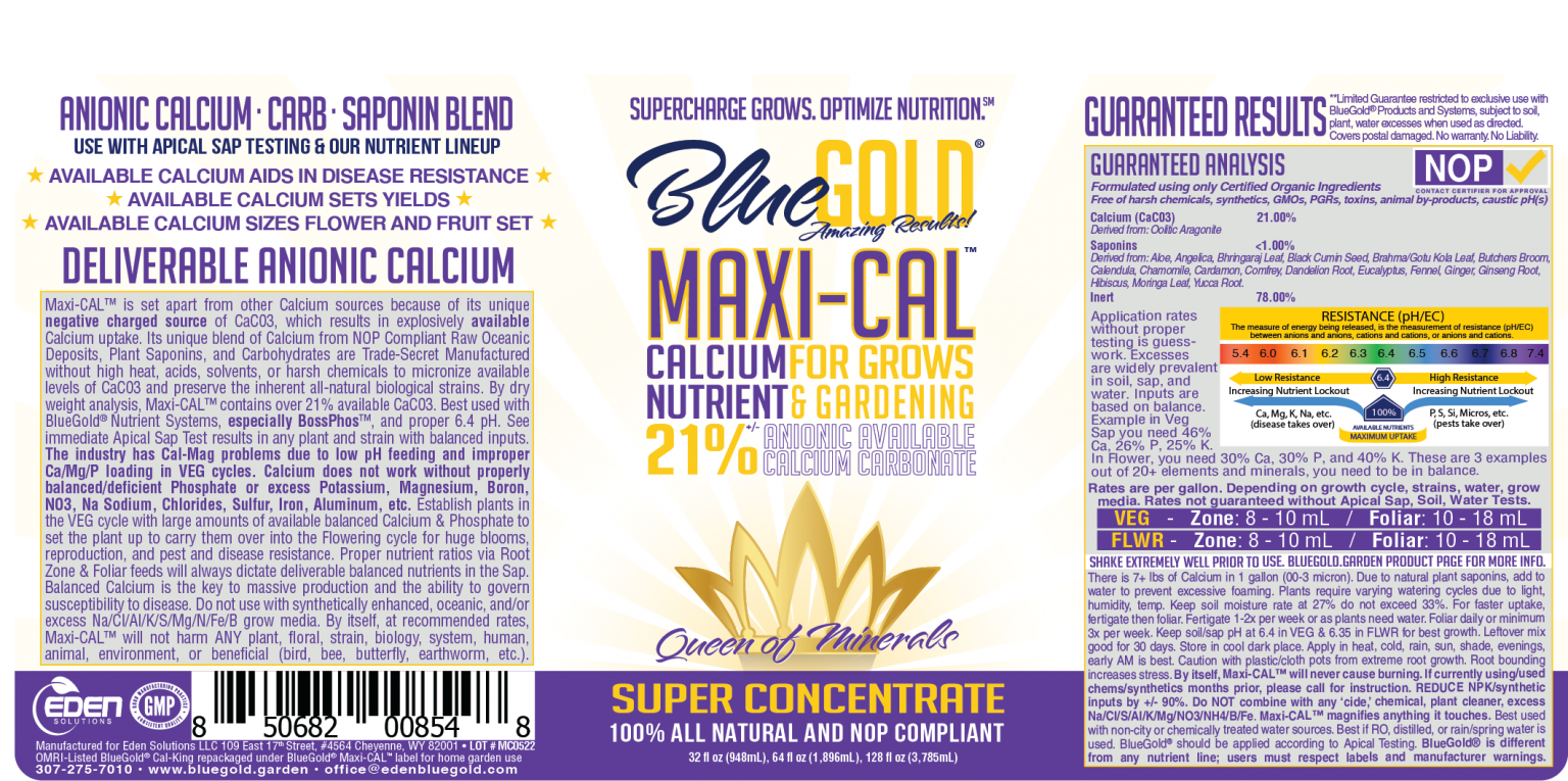 BlueGold® Maxi-CAL™ (21% Available Calcium) - Eden BlueGold®