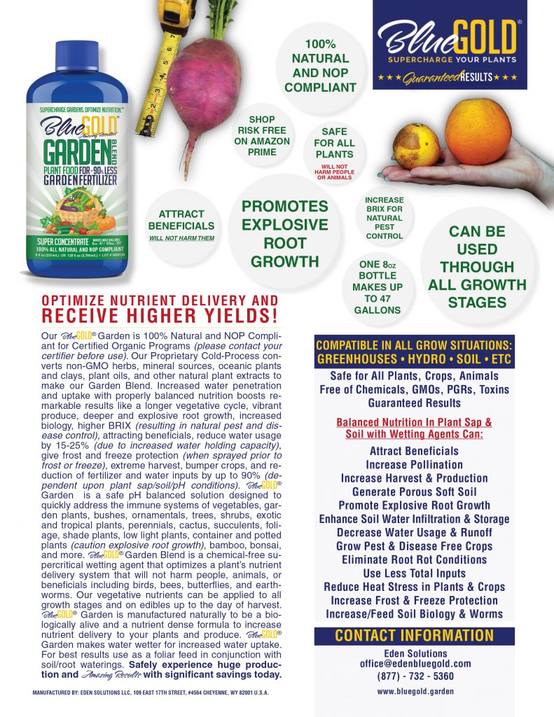 BlueGold® Garden Blend (Plant Food) - Eden BlueGold®